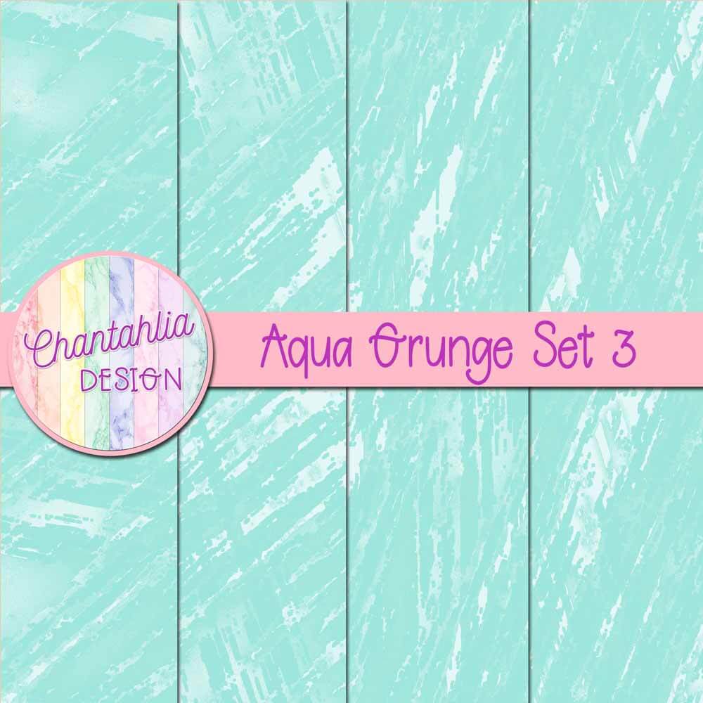 Free Digital Papers featuring Aqua Grunge Designs