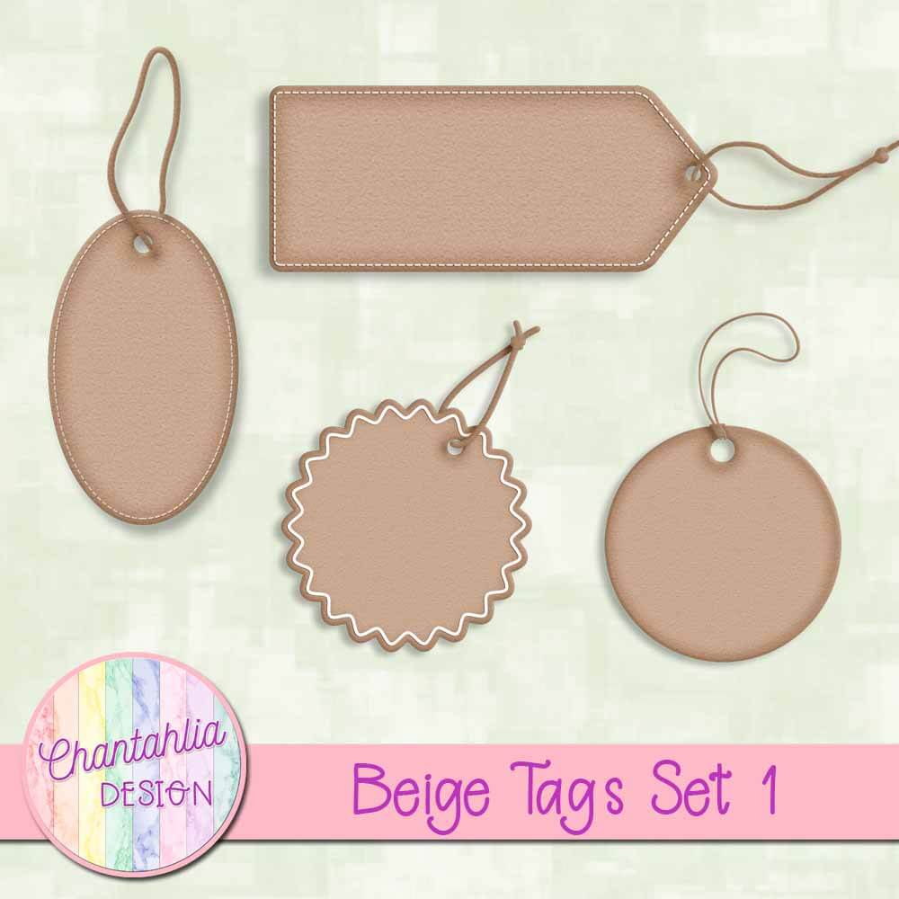 Free Beige Tags