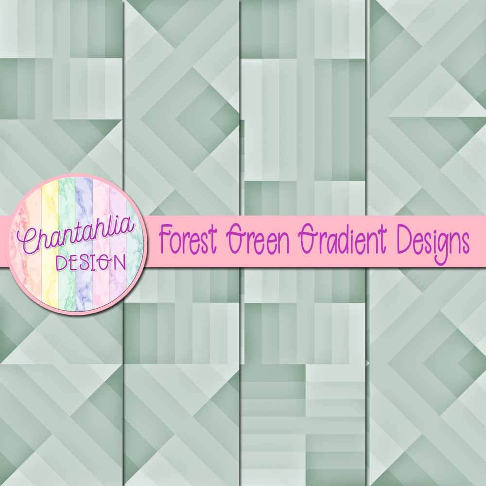 Free Digital Papers featuring Forest Green Gradient Designs