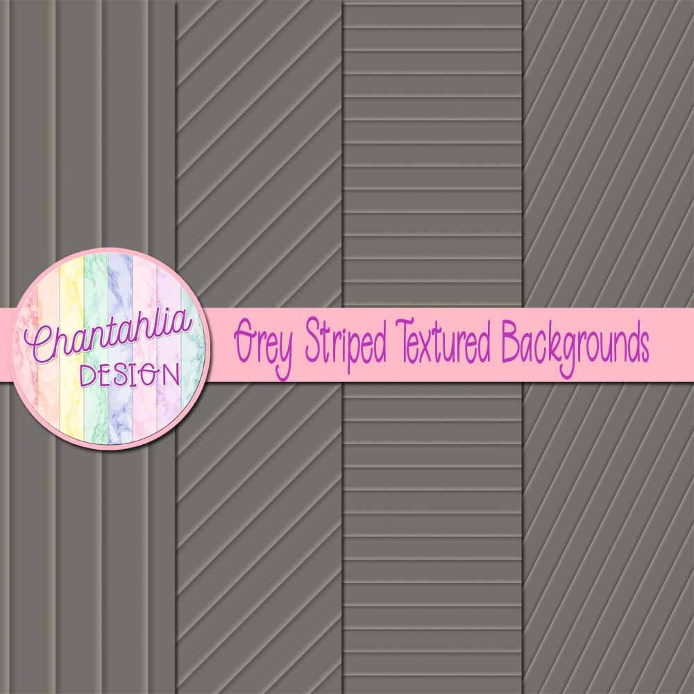 Free Digital Papers featuring Grey Striped Textured Designs