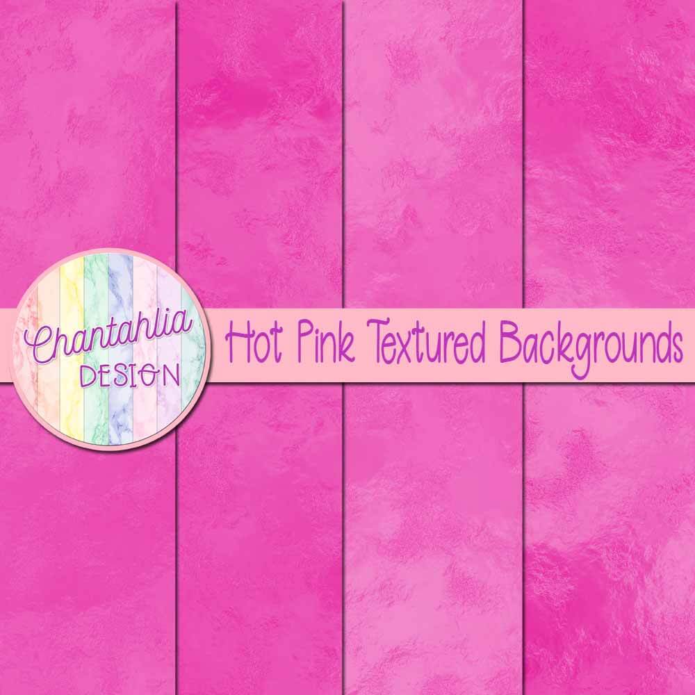Free Digital Papers featuring Hot Pink Textured Designs
