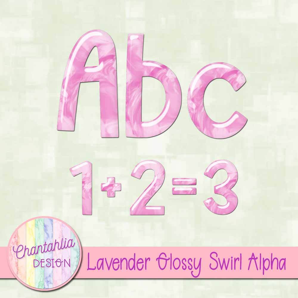 Free Alpha featuring a Lavender Glossy Swirl Design