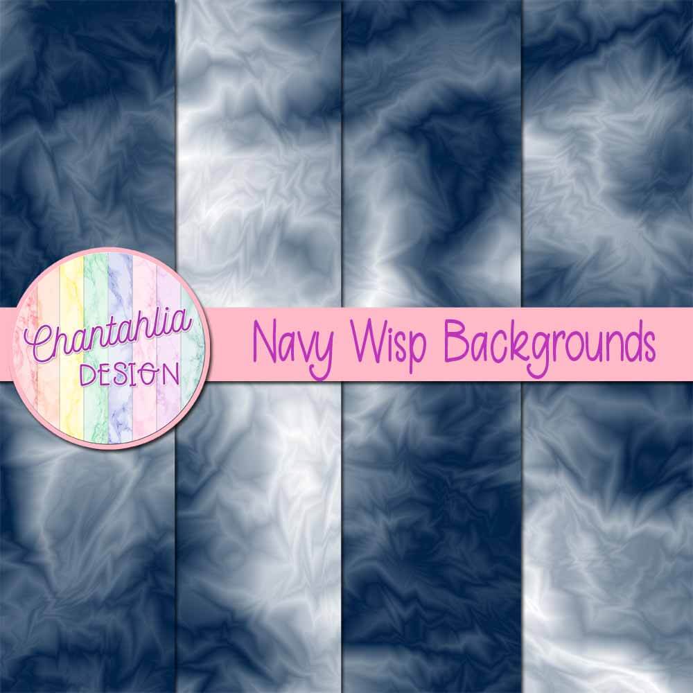 Free Digital Papers featuring Navy Wisp Designs