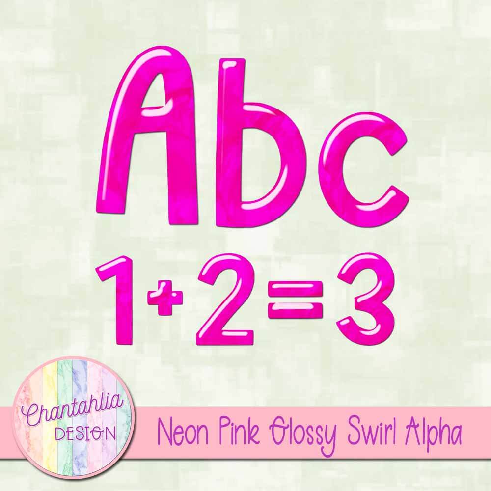 Free Alpha featuring a Neon Pink Glossy Swirl Design