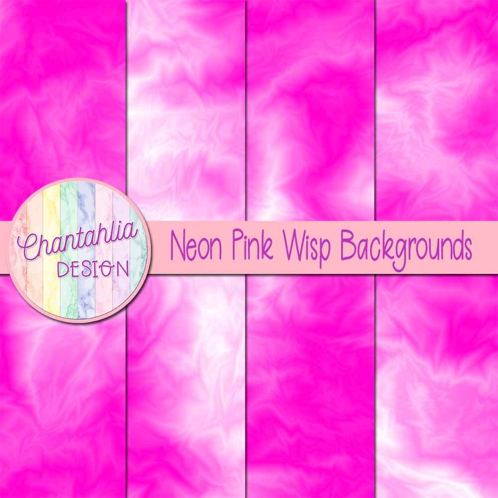 Free Digital Papers featuring Neon Pink Wisp Designs