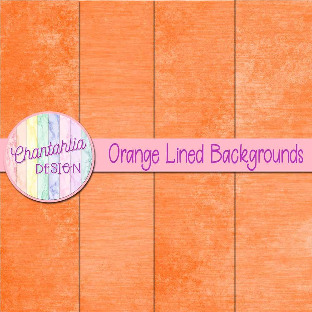 Free Digital Papers featuring Orange Lined Designs