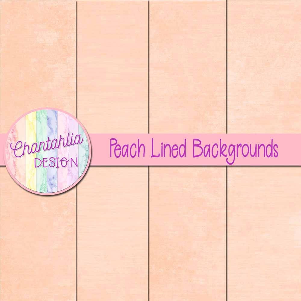 Free Digital Papers featuring Peach Lined Designs