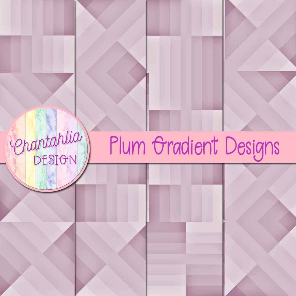 Free Digital Papers featuring Plum Gradient Designs