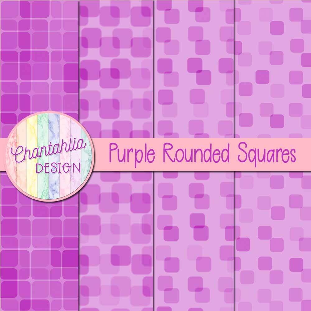 Free Digital Papers featuring Purple Rounded Squares Designs