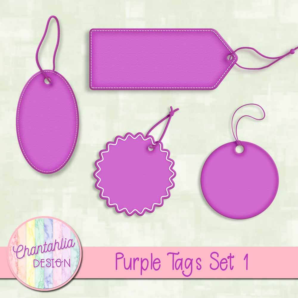 Free Purple Tags
