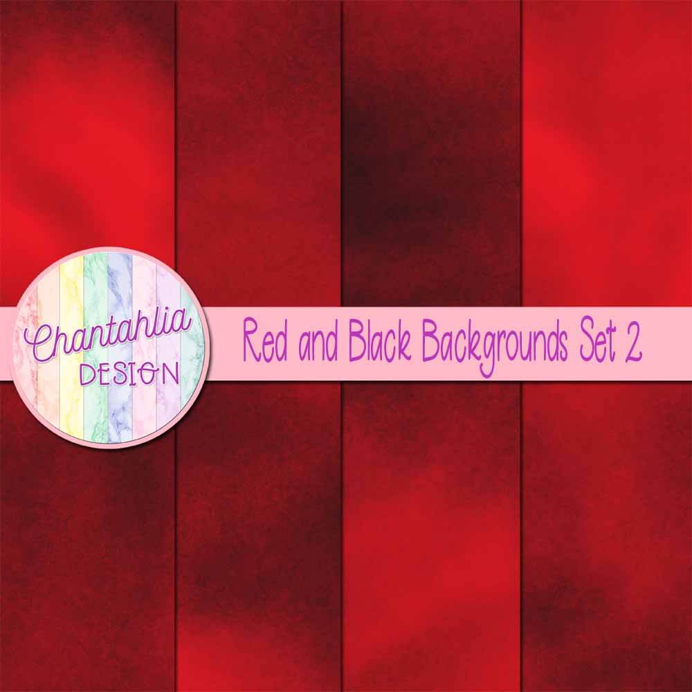 Free Red and Black Digital Paper Backgrounds