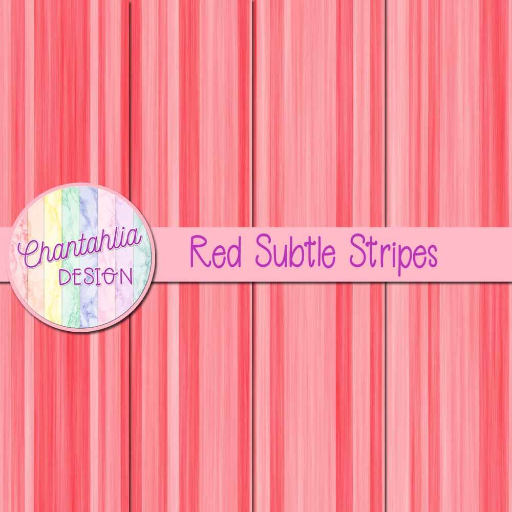 Free Red Subtle Stripes Digital Papers