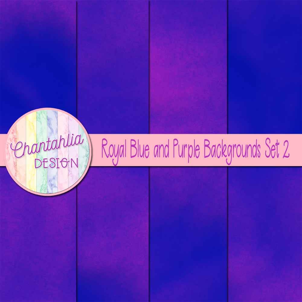 Free Royal Blue and Purple Digital Paper Backgrounds