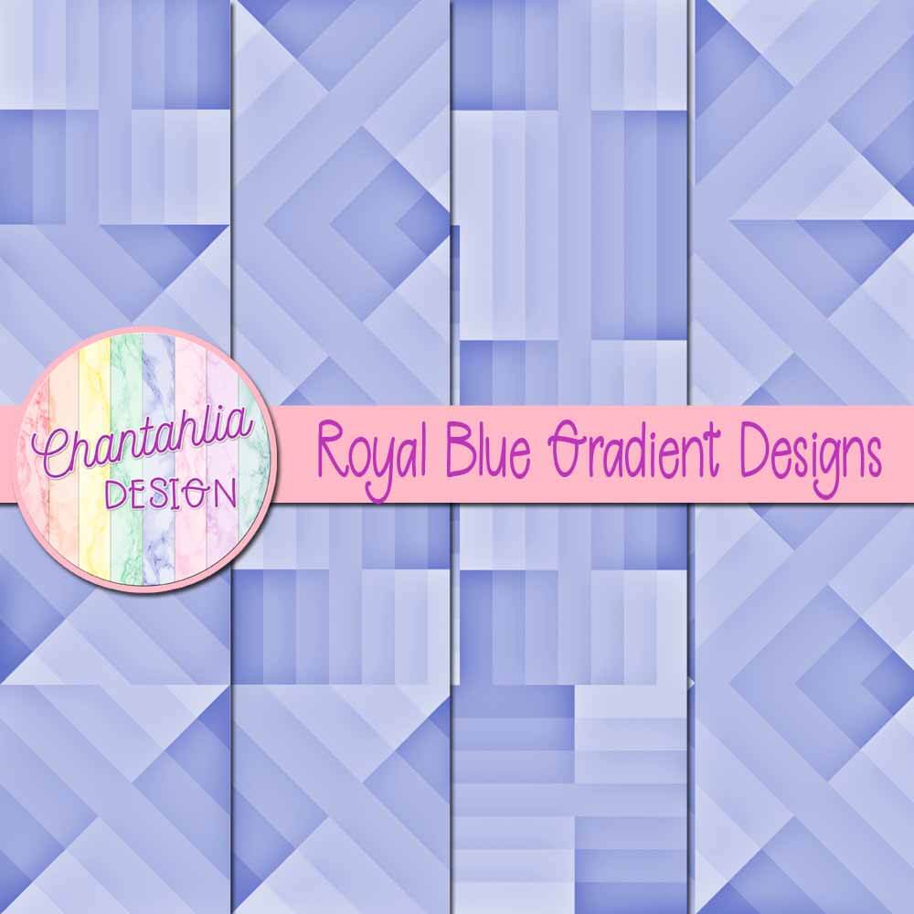 Free Digital Papers featuring Royal Blue Gradient Designs