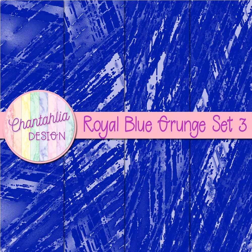 Free Digital Papers featuring Royal Blue Grunge Designs
