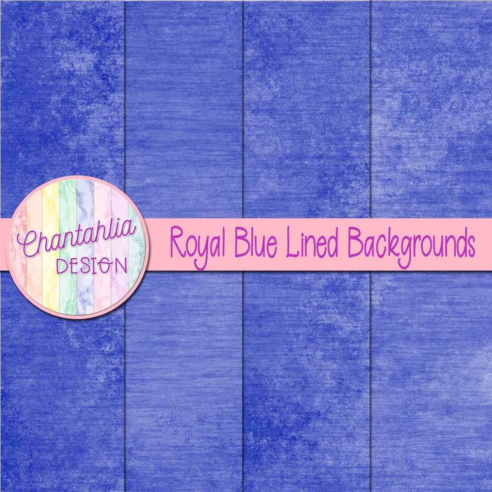 Free Digital Papers featuring Royal Blue Lined Designs