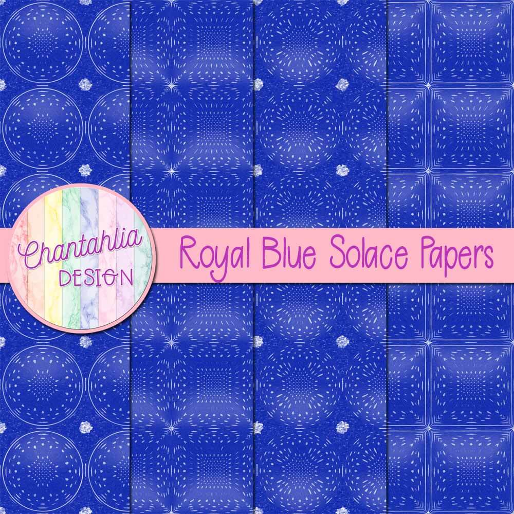 Free Digital Papers featuring Royal Blue Solace Designs