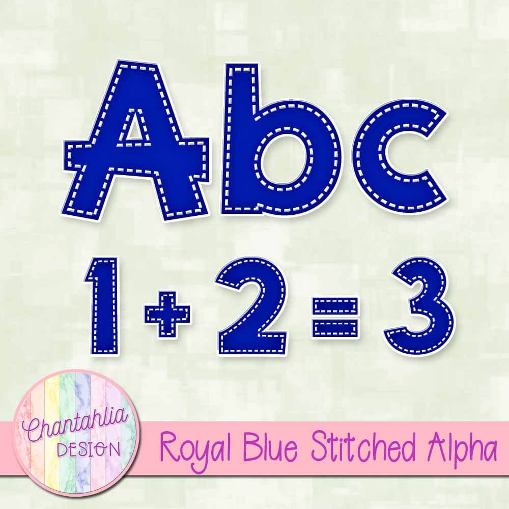 Free Alpha featuring a Royal Blue Stitched Design