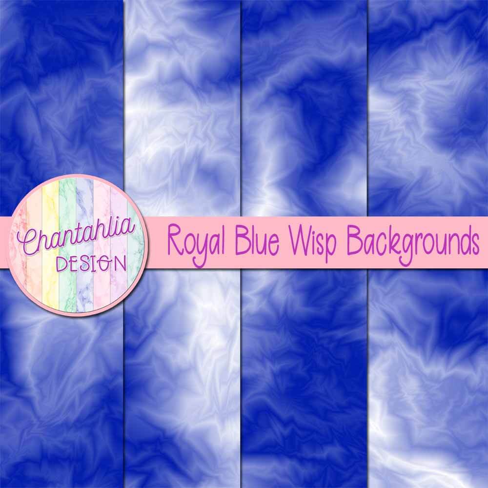 Free Digital Papers featuring Royal Blue Wisp Designs