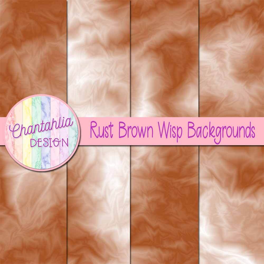 Free Digital Papers featuring Rust Brown Wisp Designs