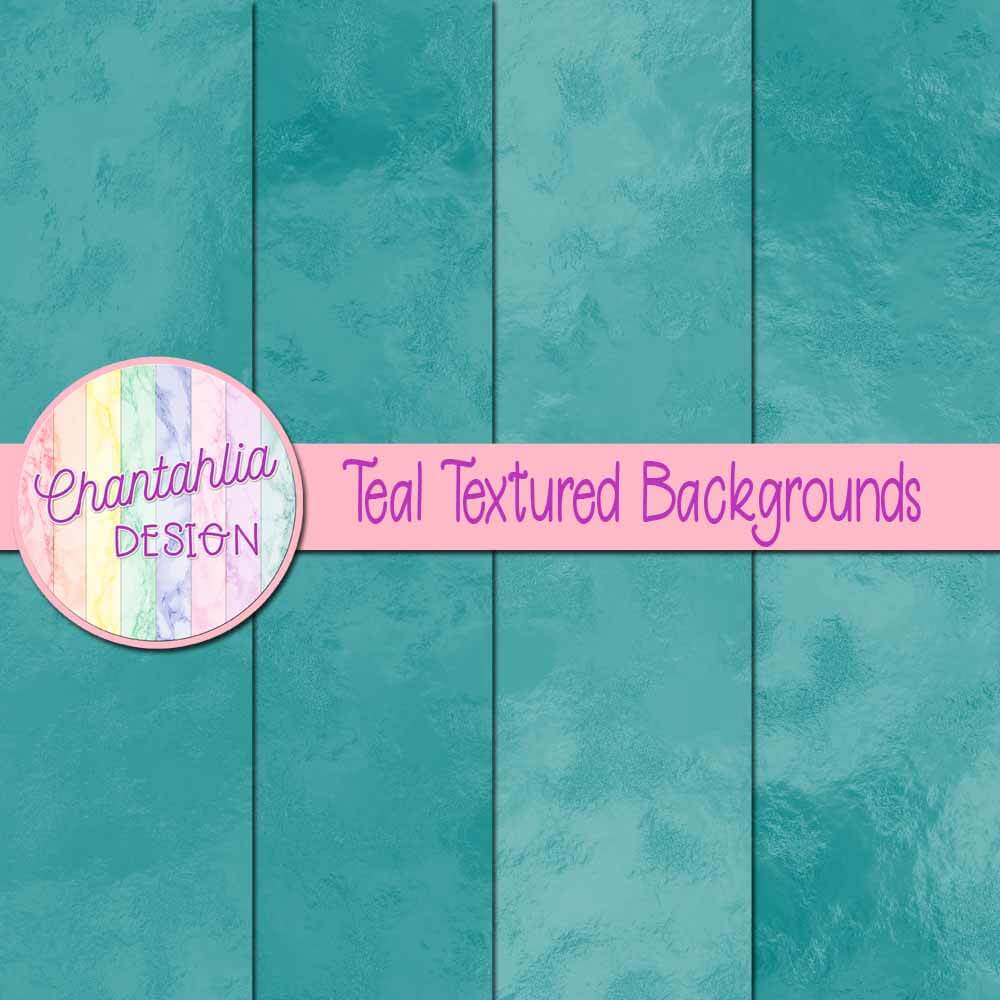 Free Digital Papers featuring Teal Textured Designs