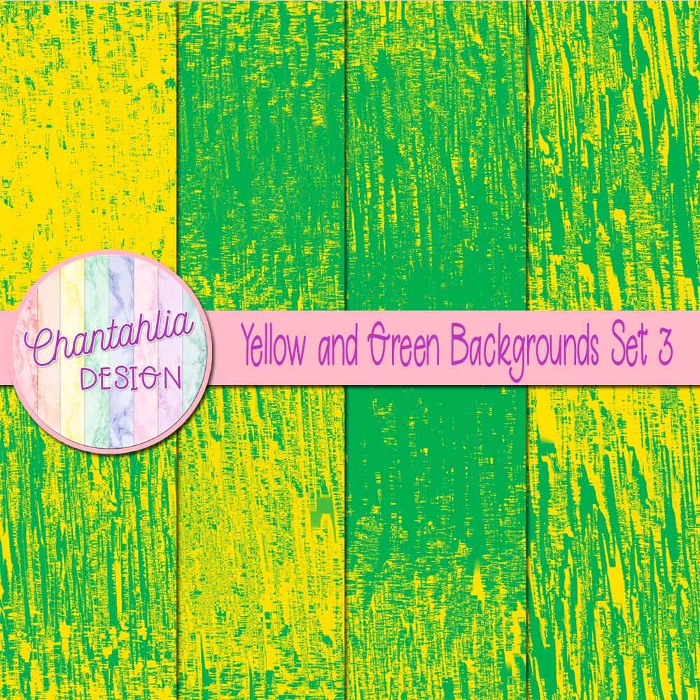 Free Yellow and Green Digital Paper Backgrounds