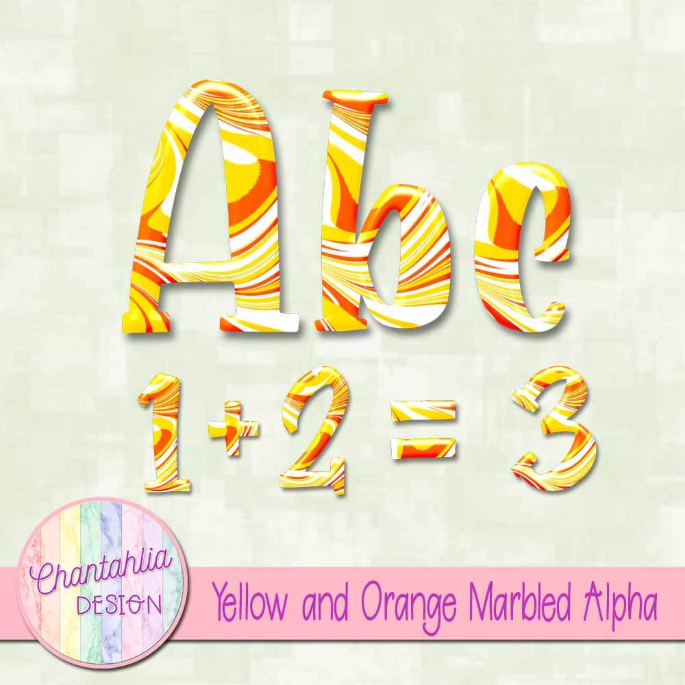 Free Alpha featuring a Yellow and Orange Marble Design