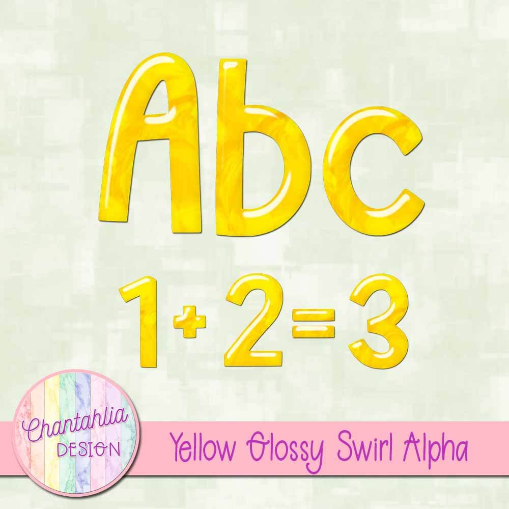Free Alpha featuring a Yellow Glossy Swirl Design