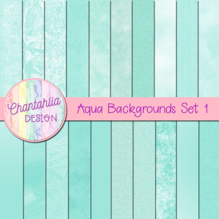Free Digital Paper Backgrounds featuring Aqua Designs