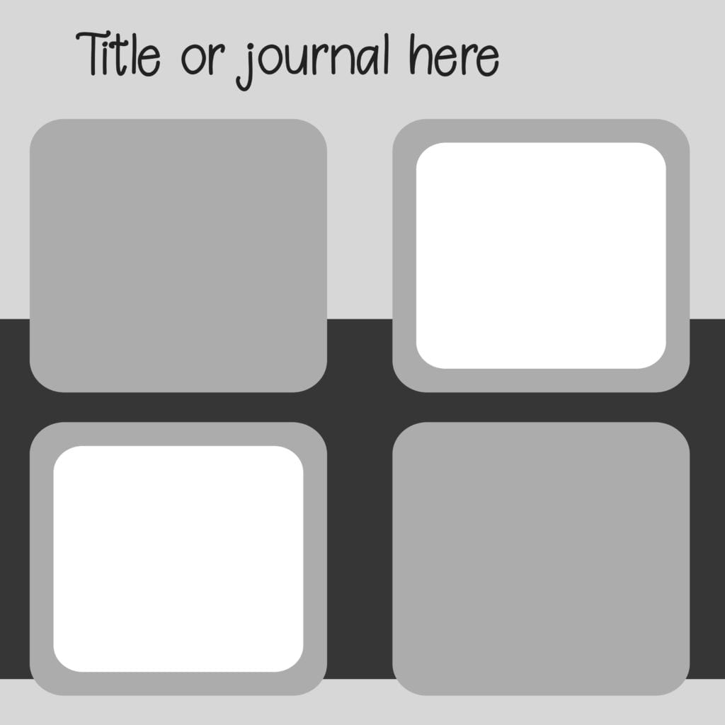 Free Digital Scrapbook Layout Template to Create Your Own Unique Pages