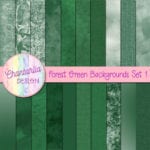 Free Digital Paper Backgrounds featuring Forest Green Designs