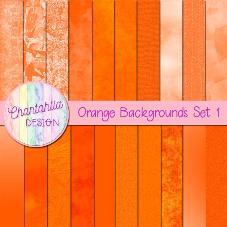 Free Digital Paper Backgrounds featuring Orange Designs