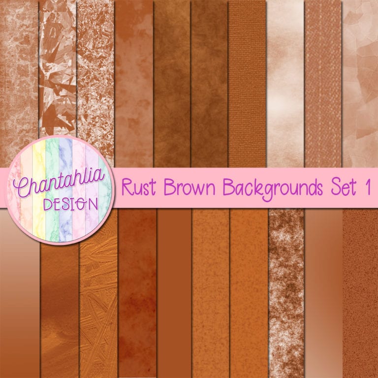Free Digital Paper Backgrounds featuring Rust Brown Designs