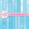 Free Digital Paper Backgrounds featuring Sea Blue Designs