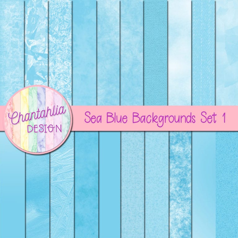 Free Digital Paper Backgrounds featuring Sea Blue Designs