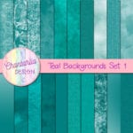 Free Digital Paper Backgrounds featuring Teal Designs