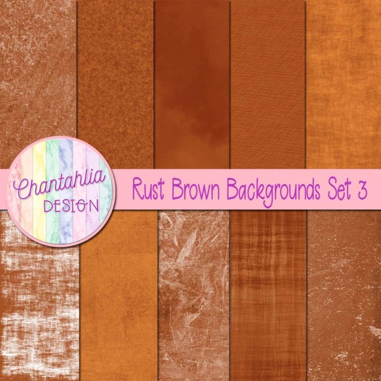 Free Digital Paper Backgrounds featuring Rust Brown Designs