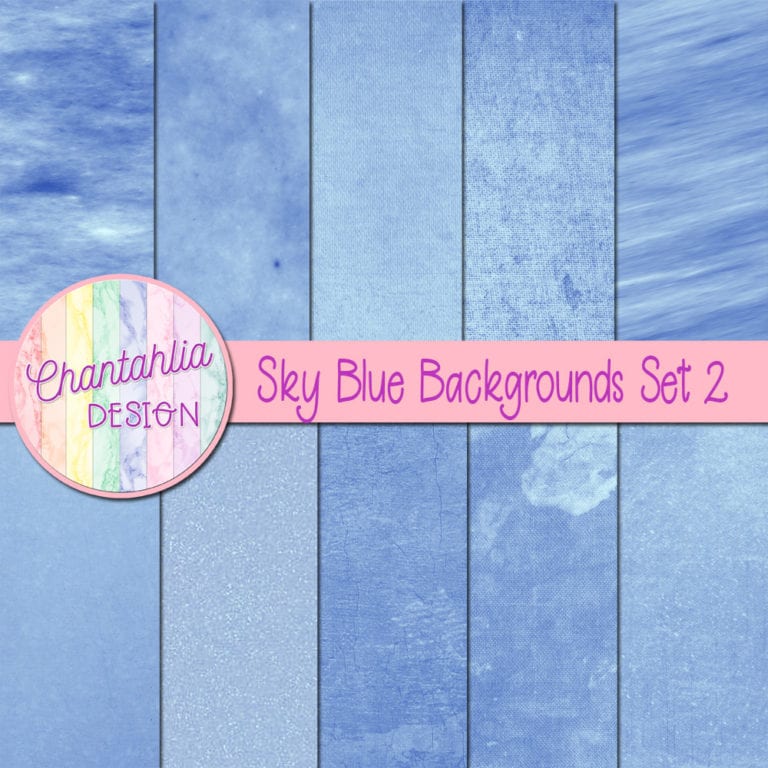 Free Digital Paper Backgrounds featuring Sky Blue Designs