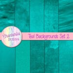 Free Digital Paper Backgrounds featuring Teal Designs