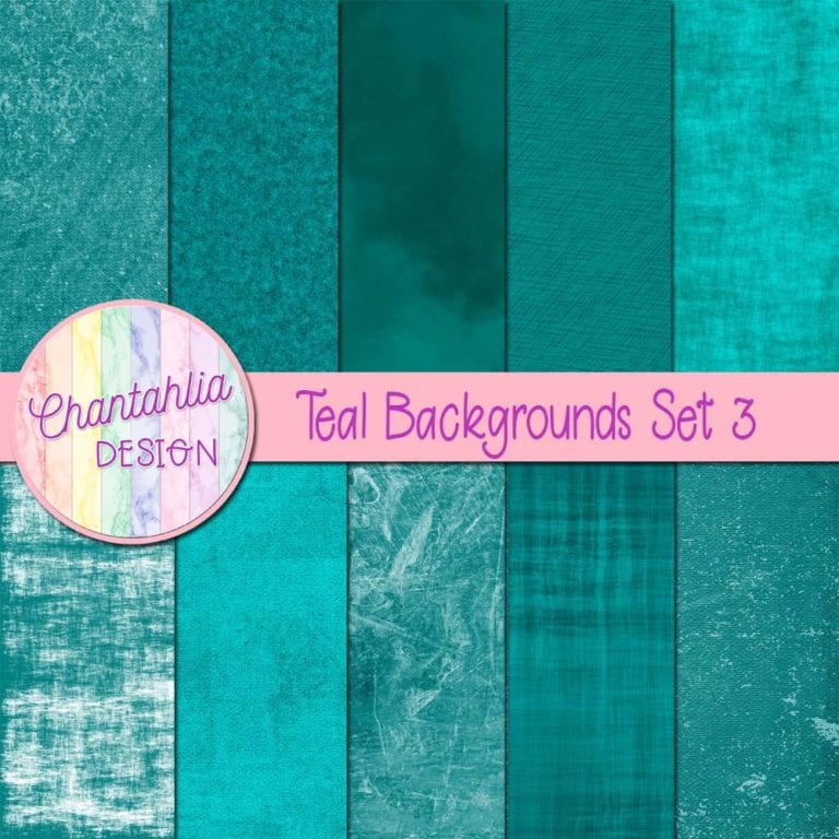 Free Digital Paper Backgrounds featuring Teal Designs