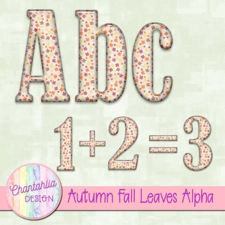Free Alphas for Digital Scrapbooking, Bulletin Board Lettters and More