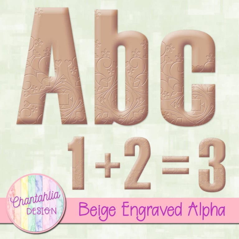 Free Alphas for Digital Scrapbooking, Bulletin Board Lettters and More