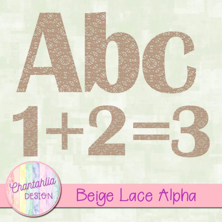 Beige Lace Alpha - Chantahlia Design