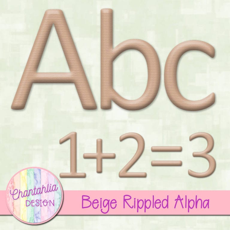Free Alphas for Digital Scrapbooking, Bulletin Board Lettters and More