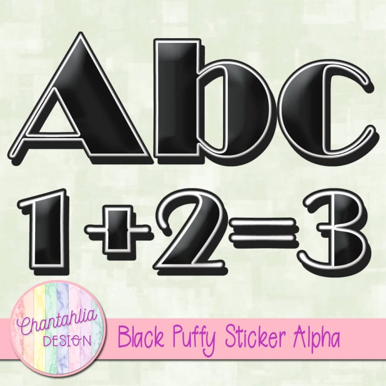 Free Alphas for Digital Scrapbooking, Bulletin Board Lettters and More