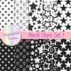 Free Digital Papers featuring Black Stars Designs