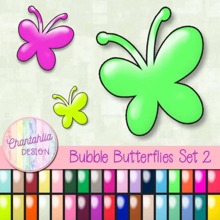 Bubble Butterflies Set 2 - Chantahlia Design
