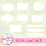 Free Labels Design Elements in Daffodil