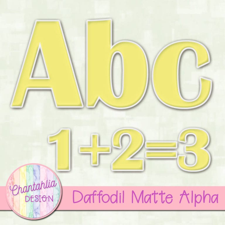 Free Alphas for Digital Scrapbooking, Bulletin Board Lettters and More