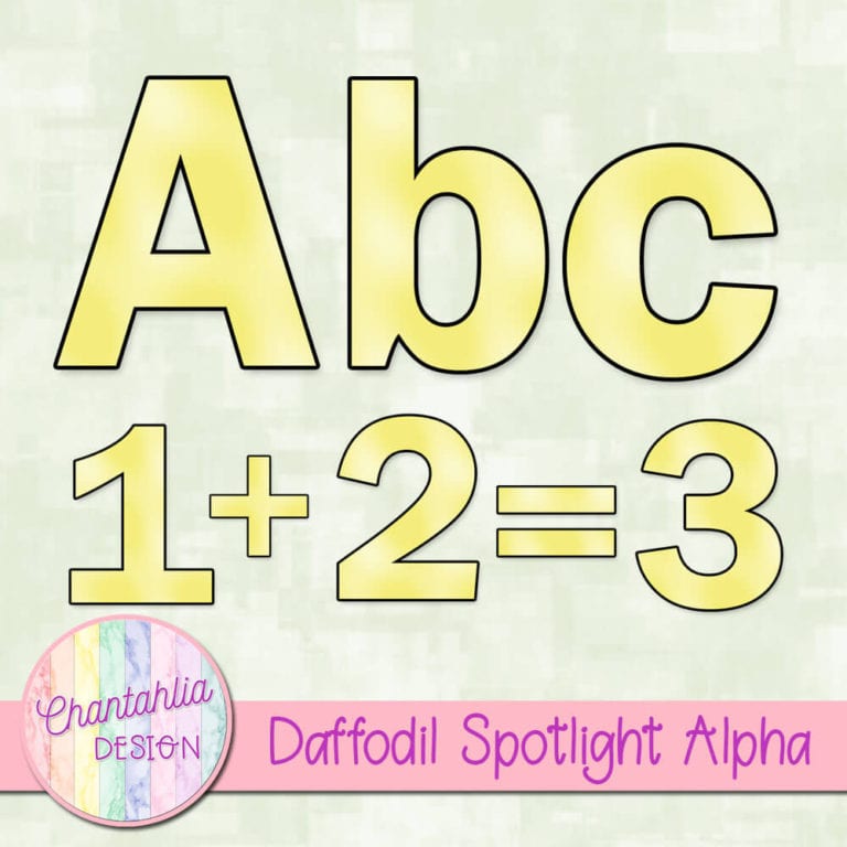 Free Alphas for Digital Scrapbooking, Bulletin Board Lettters and More